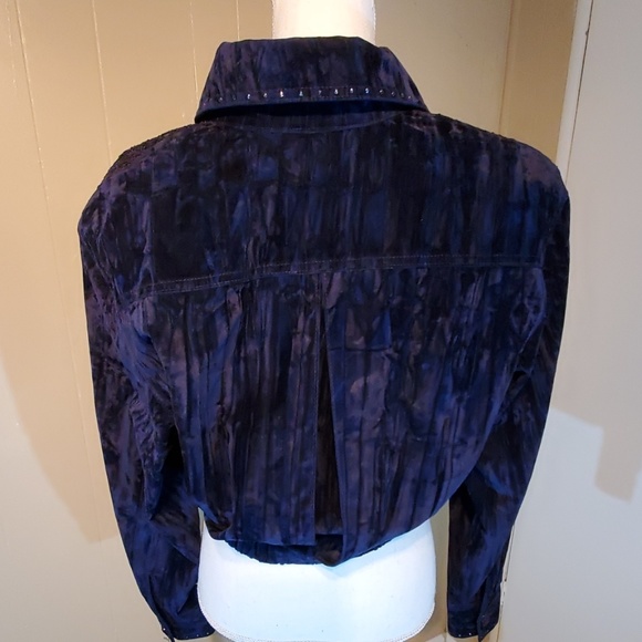 Lorraine Wardy | Jackets & Coats | Lorraine Wardy Crushed Velvet Jacket | Poshmark